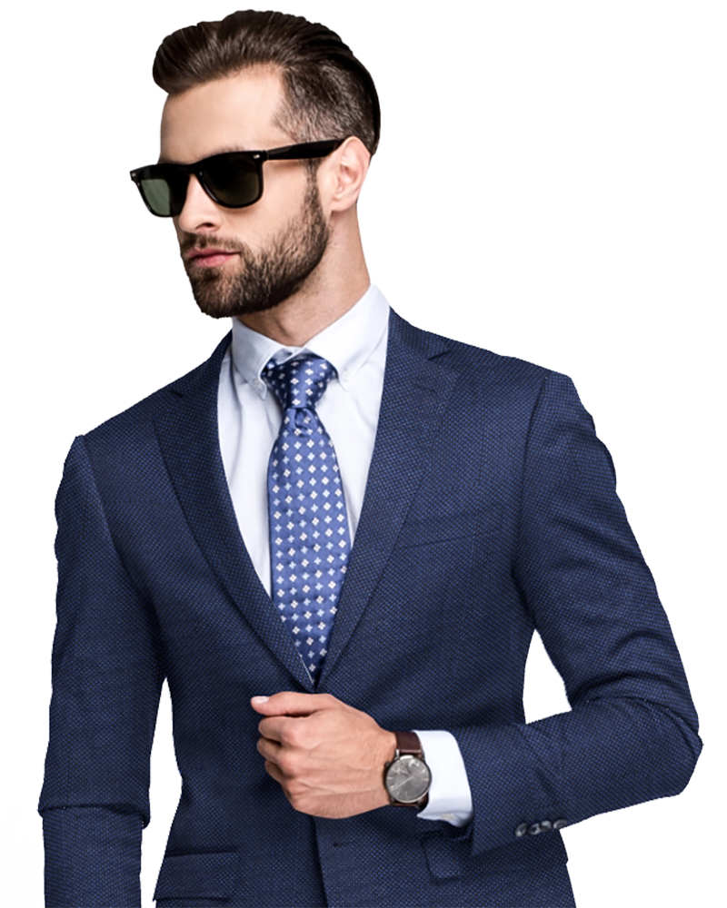 Royal Blue Textured - Tailorz Clothing